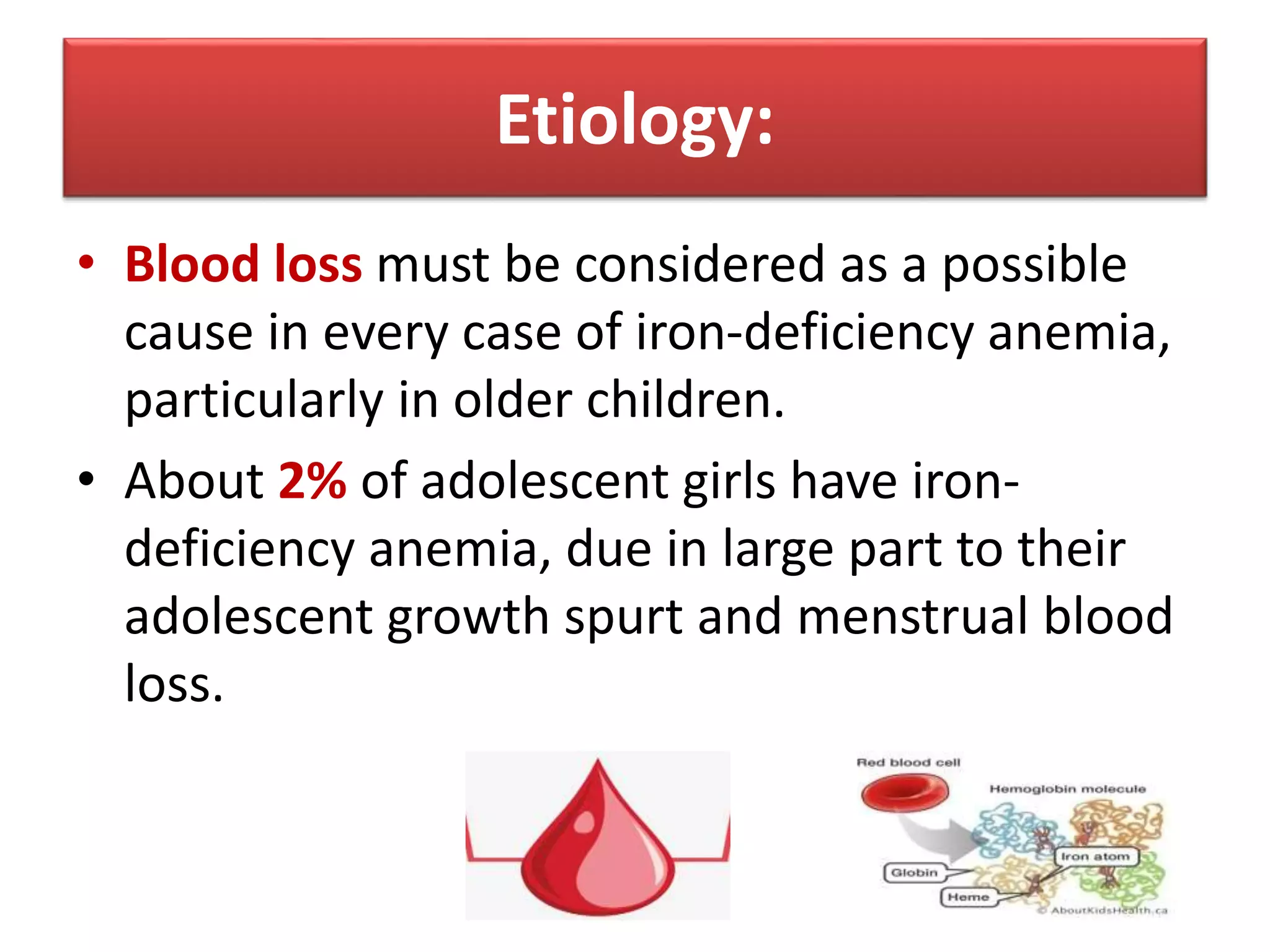 Iron deficiency anemia in children | PPTX