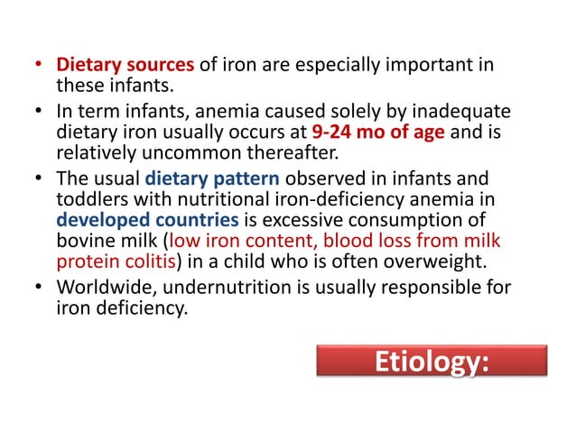 Iron deficiency anemia in children | PPTX