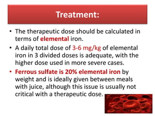 Iron deficiency anemia in children | PPTX