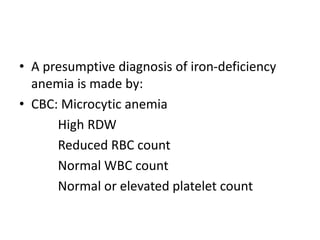 Iron deficiency anemia | PPTX