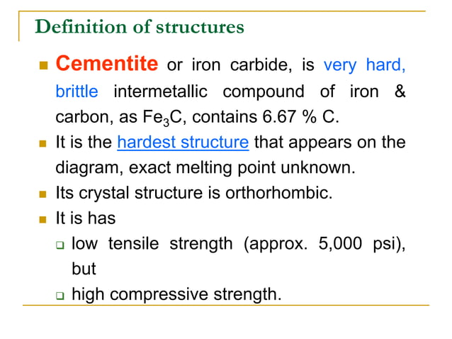 IRON- IRON CARBIDE DIAGRAM.ppt | Chemistry | Science