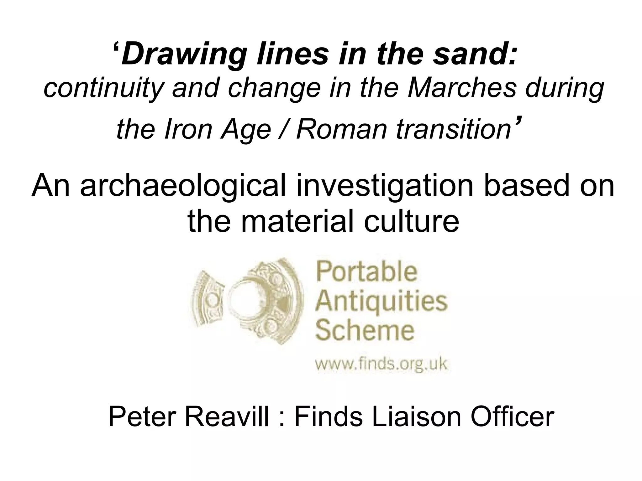 Iron age roman transition comp | PPT