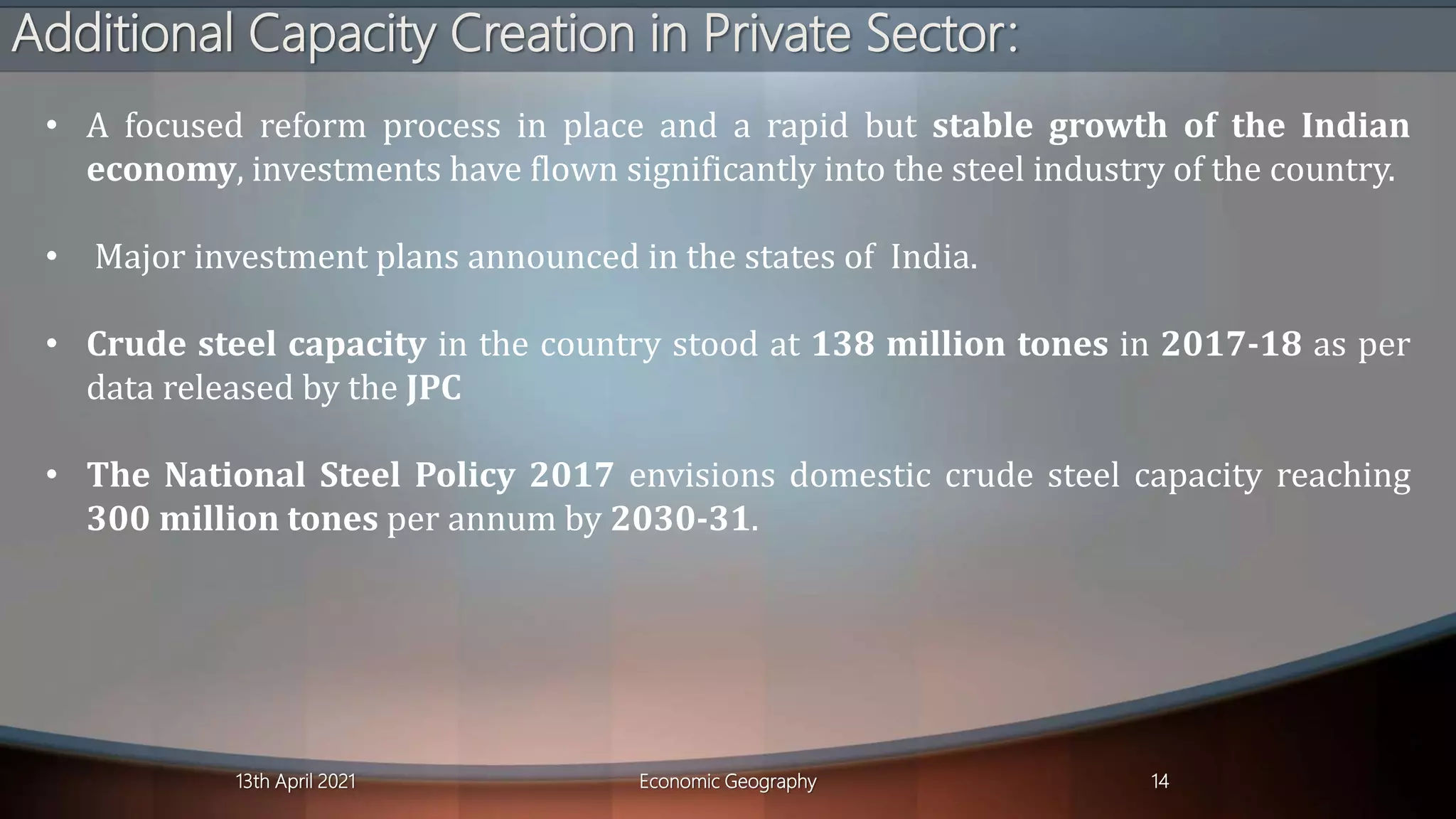Iron and steel industry India vs Japan | PPSX