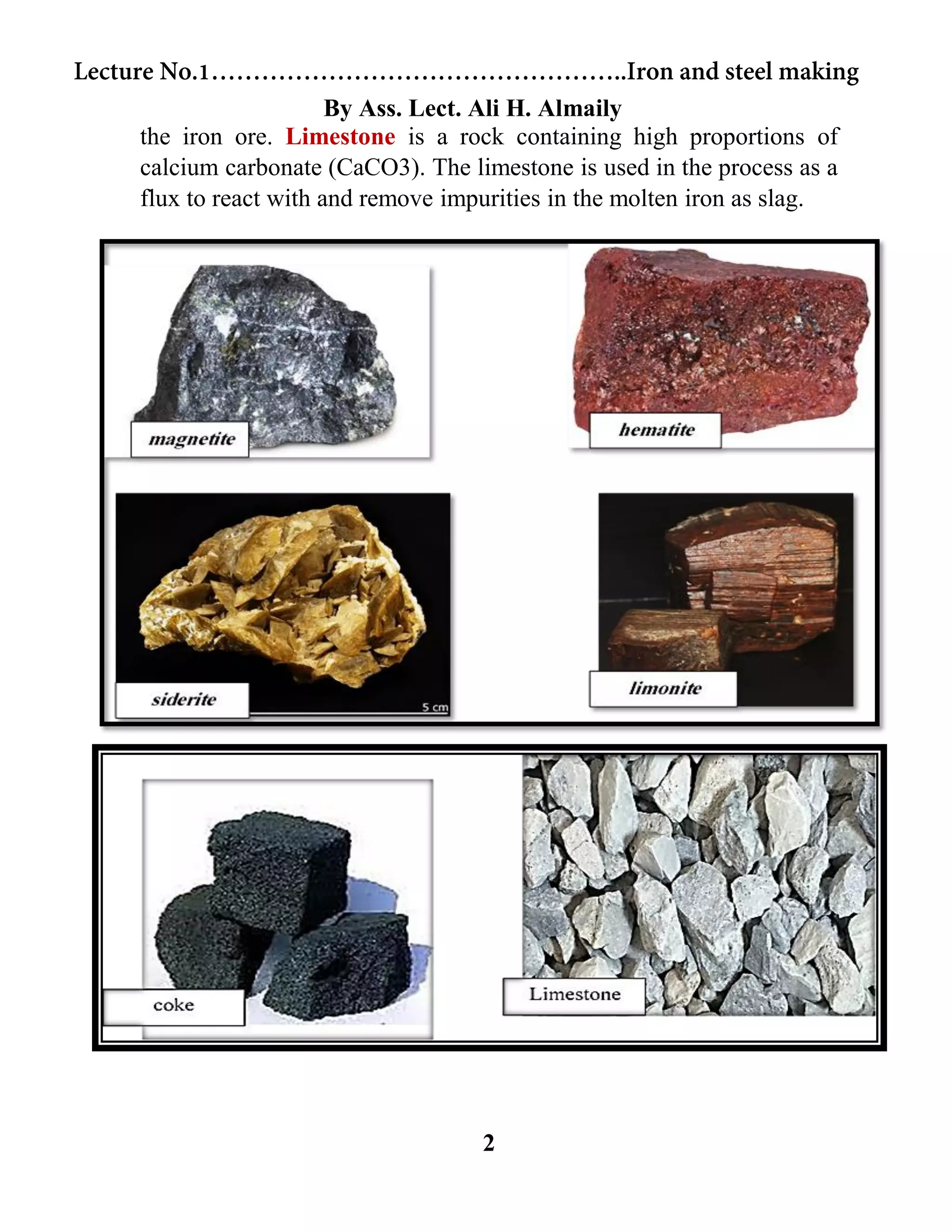 Iron and steel making. lec.1 | PDF