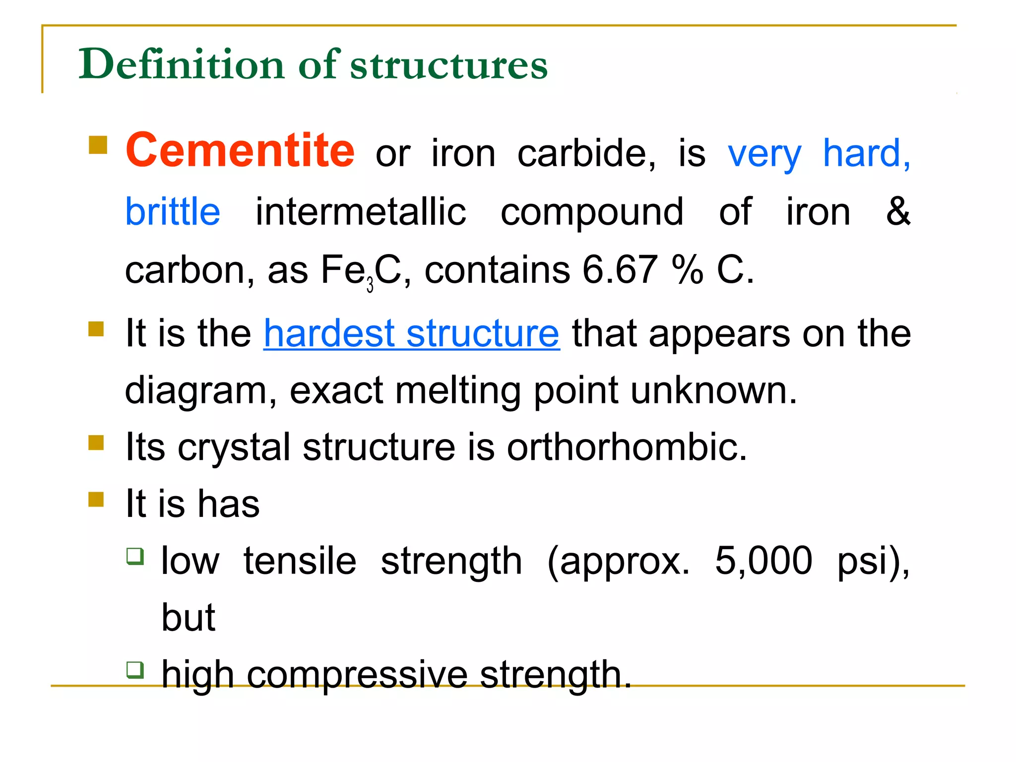 Iron carbon diagram presentation | PPT