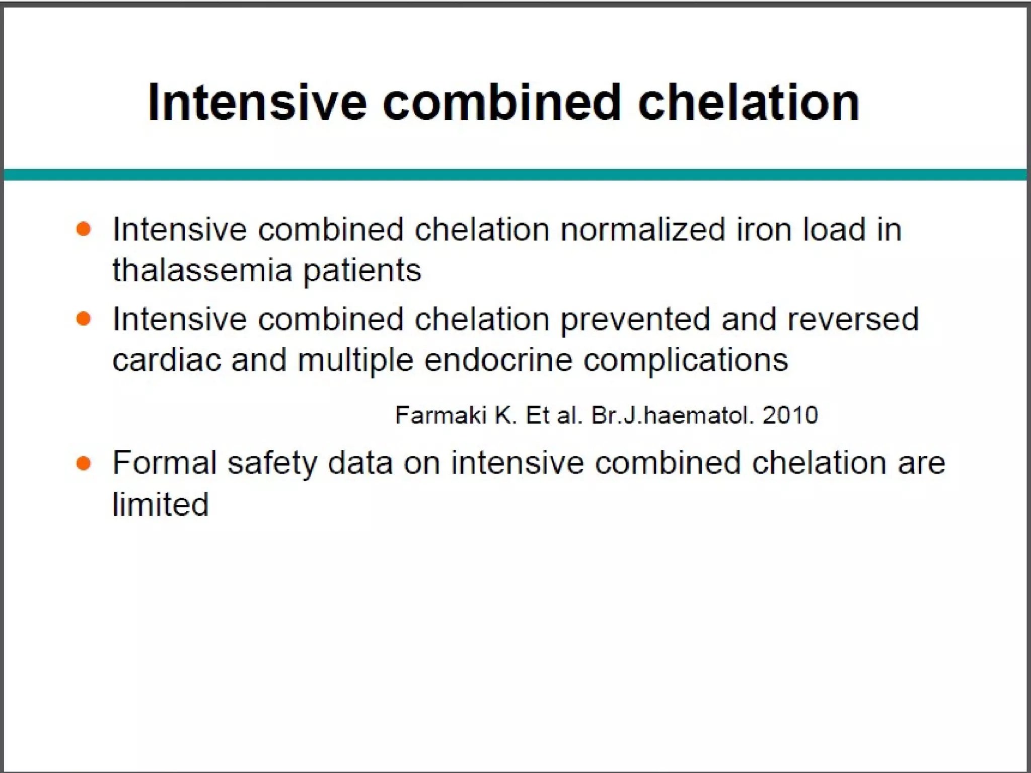 Iron chelation in Beta thalassemia | PPT