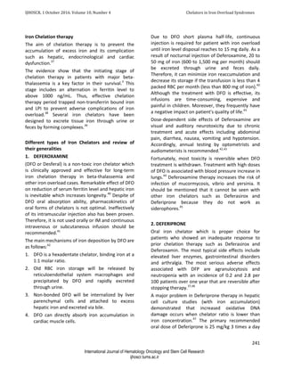Iron chelators in treatment of iron overload syndromes | PDF