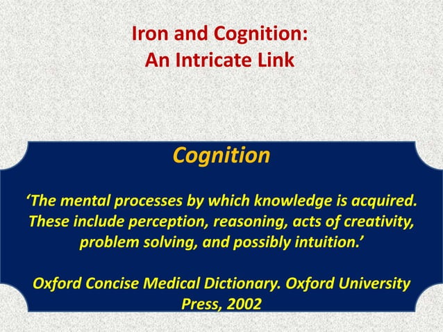 Iron & Cognition | PPTX