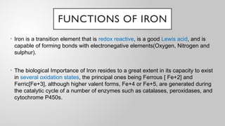 IRON METABOLISM IN HUMAN BODY copy.pptx by Dr. Sandeep Kumar S | PPTX