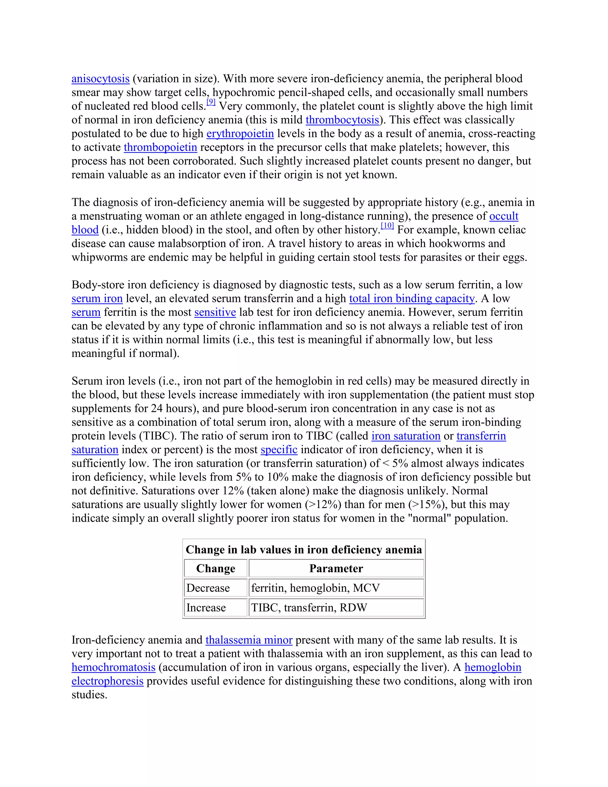Iron Defeciency Anemia | DOCX