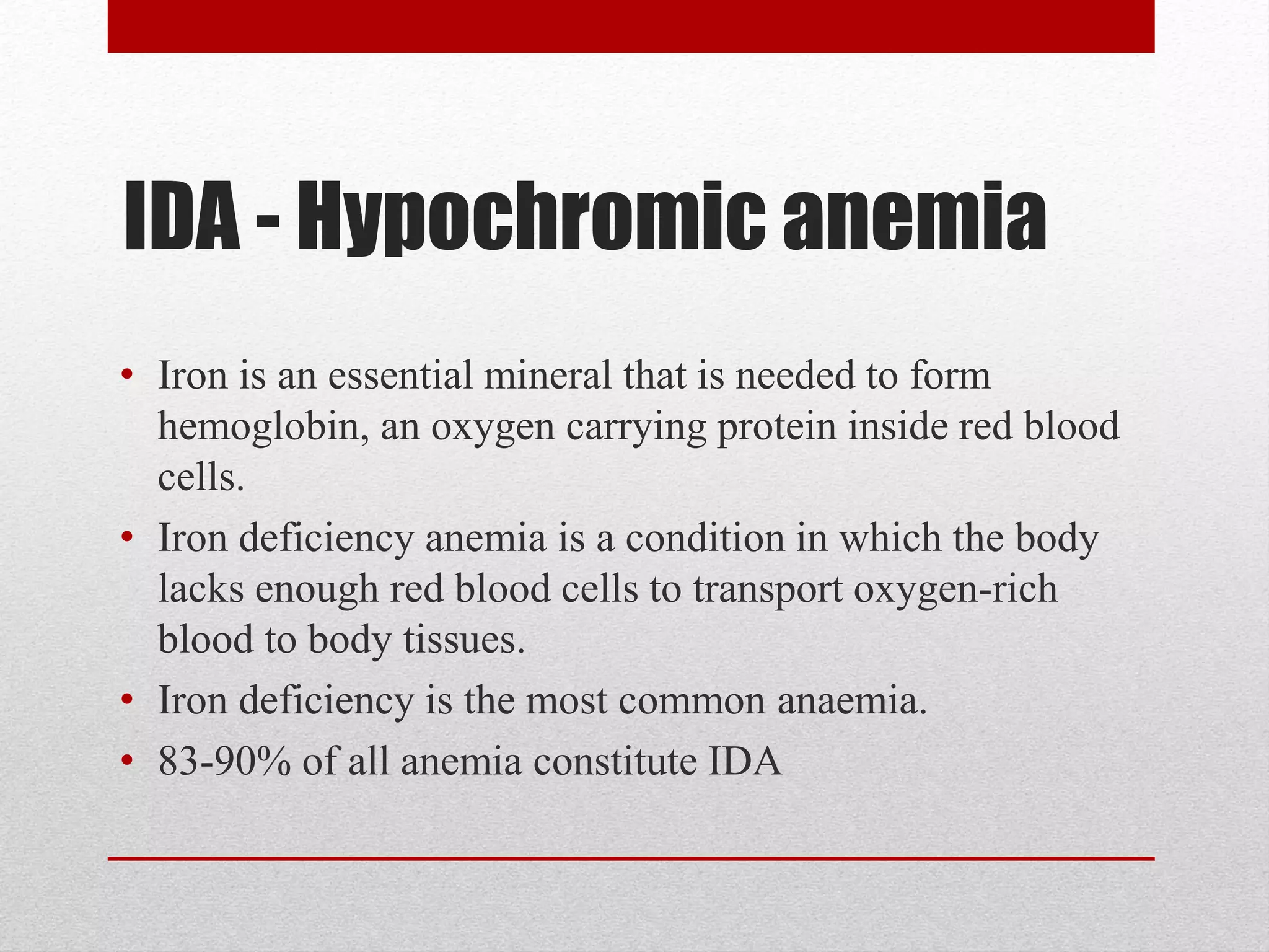 Iron deficiency anemia | PDF
