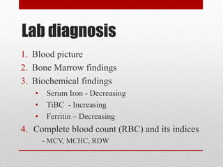 Iron deficiency anemia | PDF