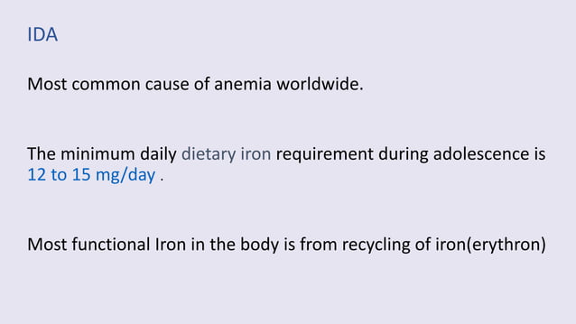 Iron defficiency anemia | PPT
