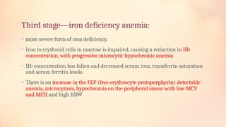 Iron deficiency anemia diagnosis and management | PPTX