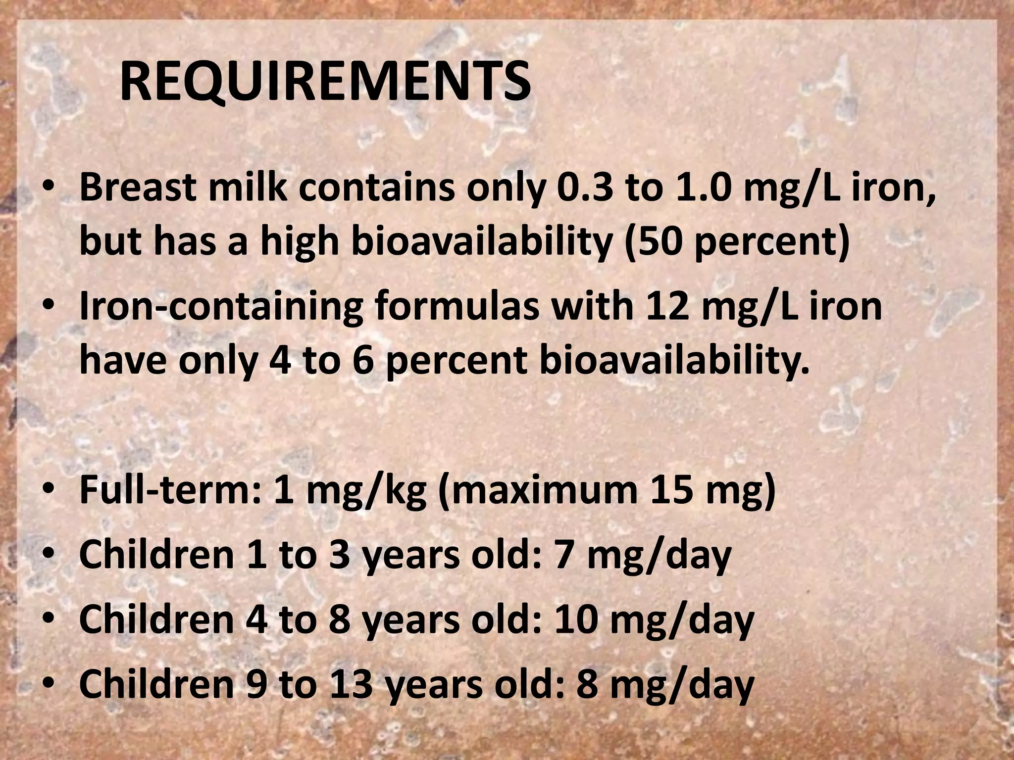 Iron deficiency in children | PPTX