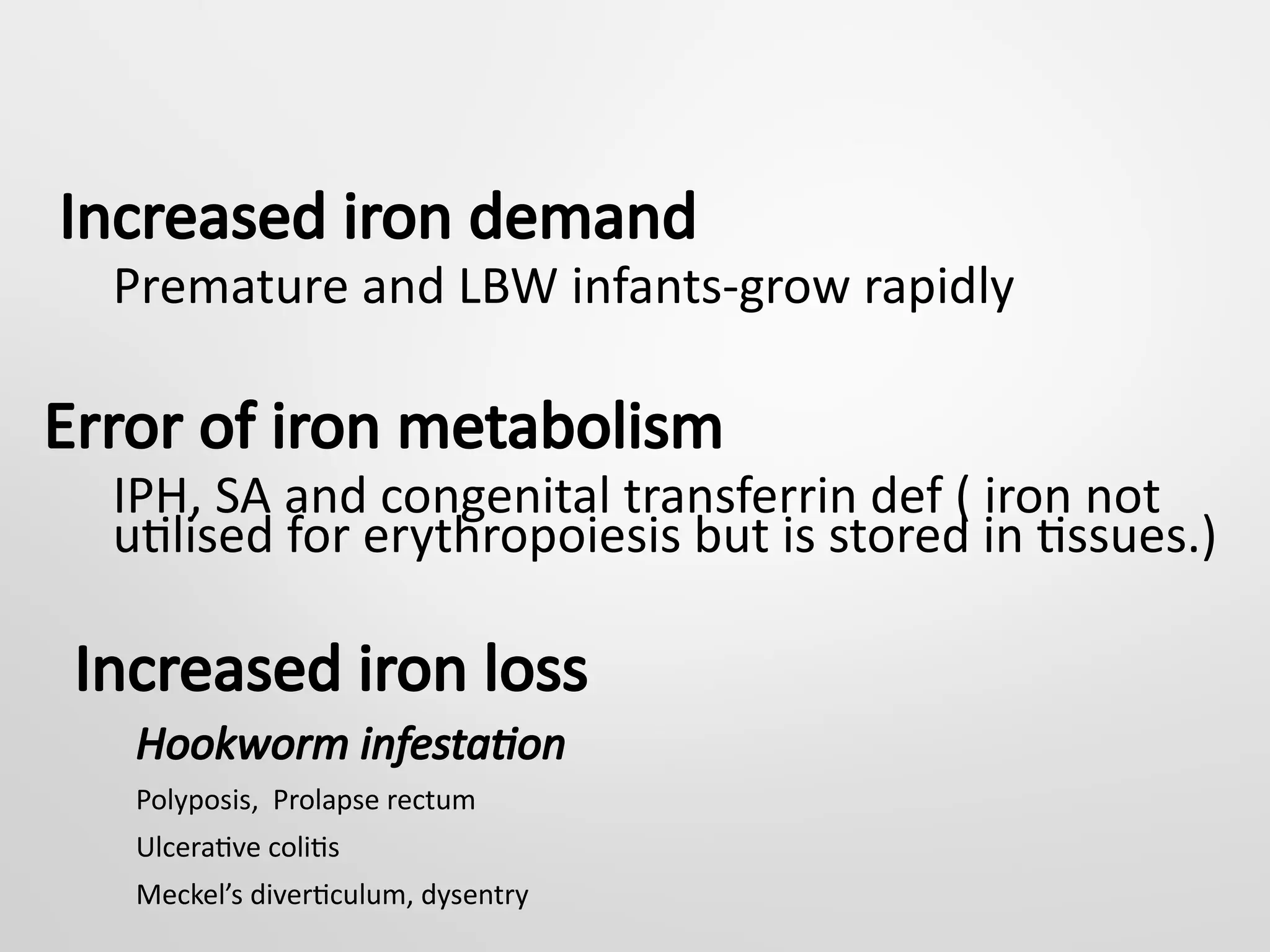 Iron Deficiency Anemia in children: The basic facts | PPT | Blood ...