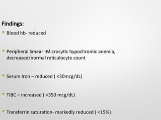 Iron Deficiency Anemia in children: The basic facts | PPT