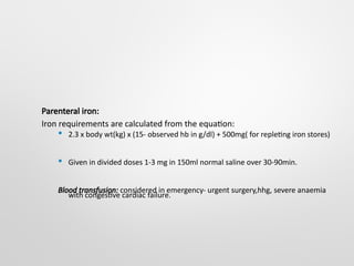 Iron Deficiency Anemia in children: The basic facts | PPT | Blood ...