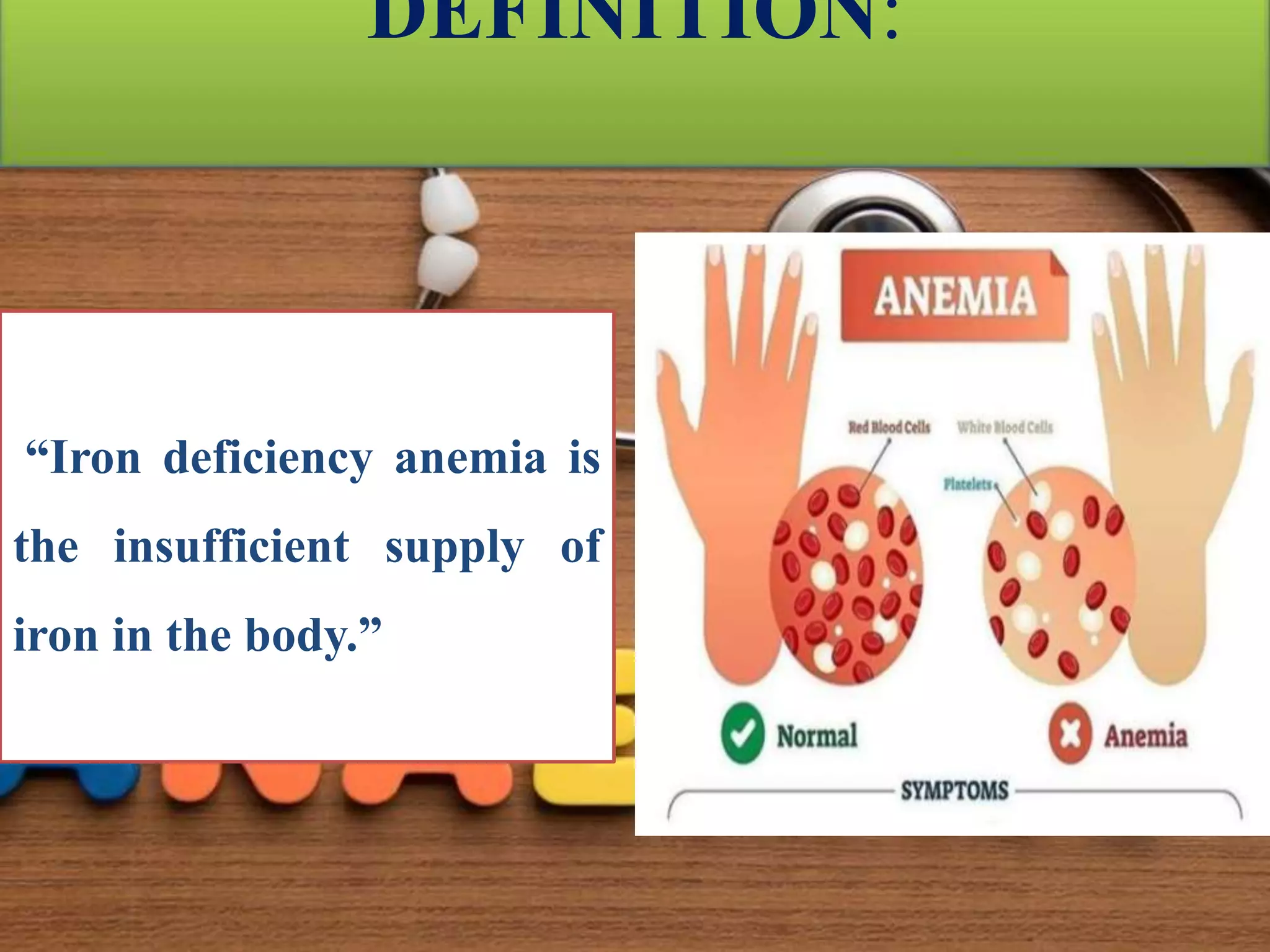 Iron deficiency anaemia | PPTX