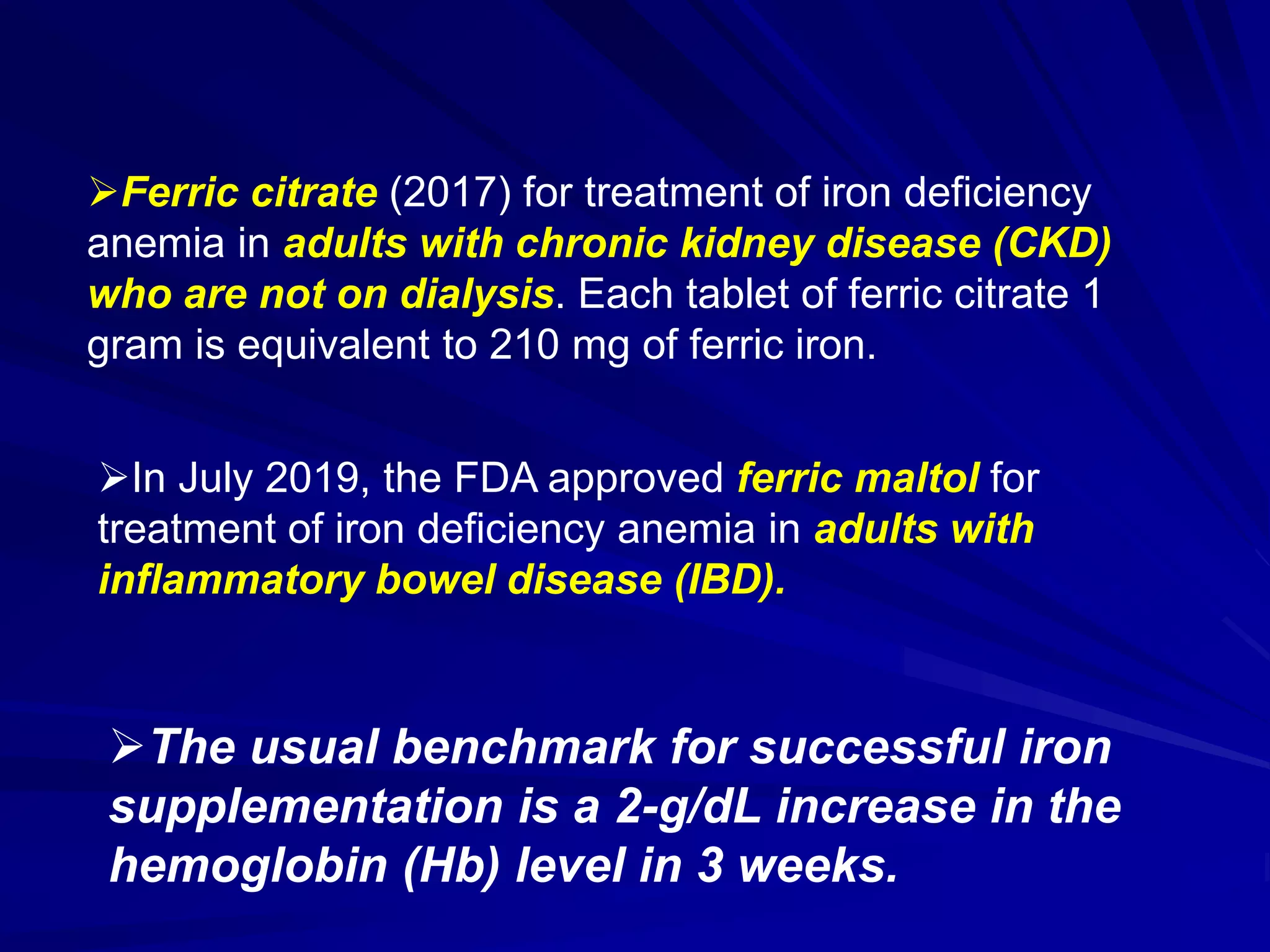 Iron deficiency anaemia 2018 | PPTX