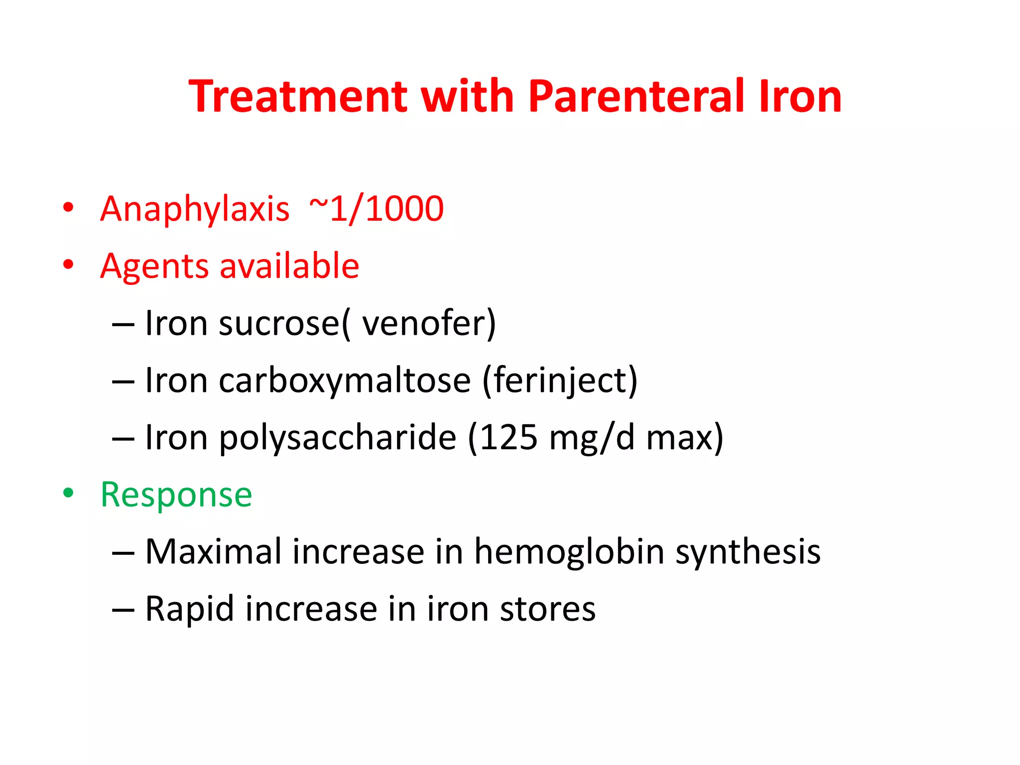 Iron deficiency anaemia (for v year mbbs) | PPTX