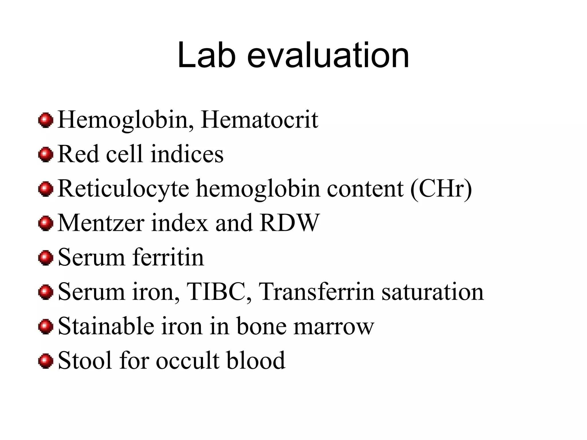 Iron deficiency anemia | PPTX