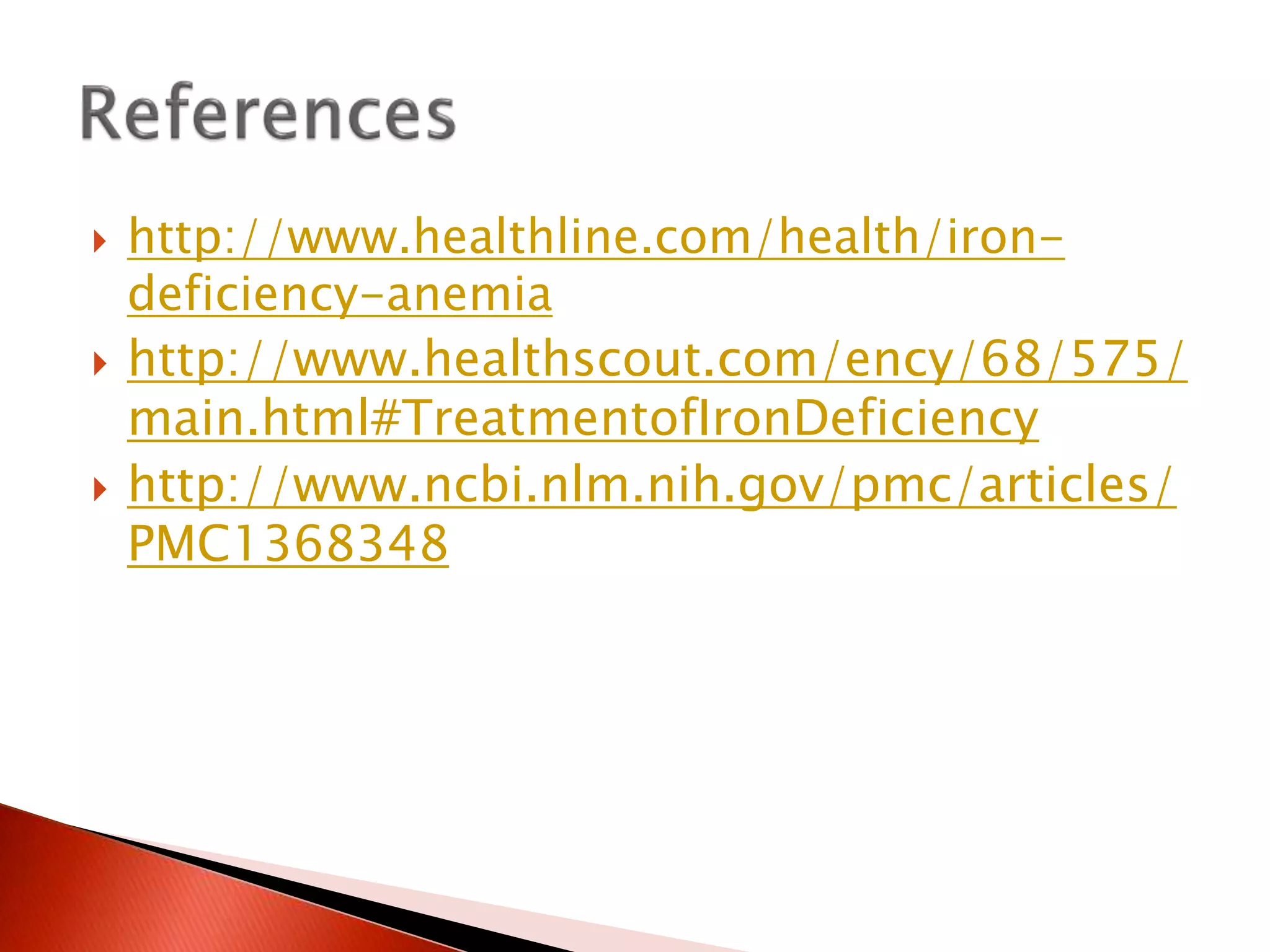 Iron deficiency anemia | PPTX