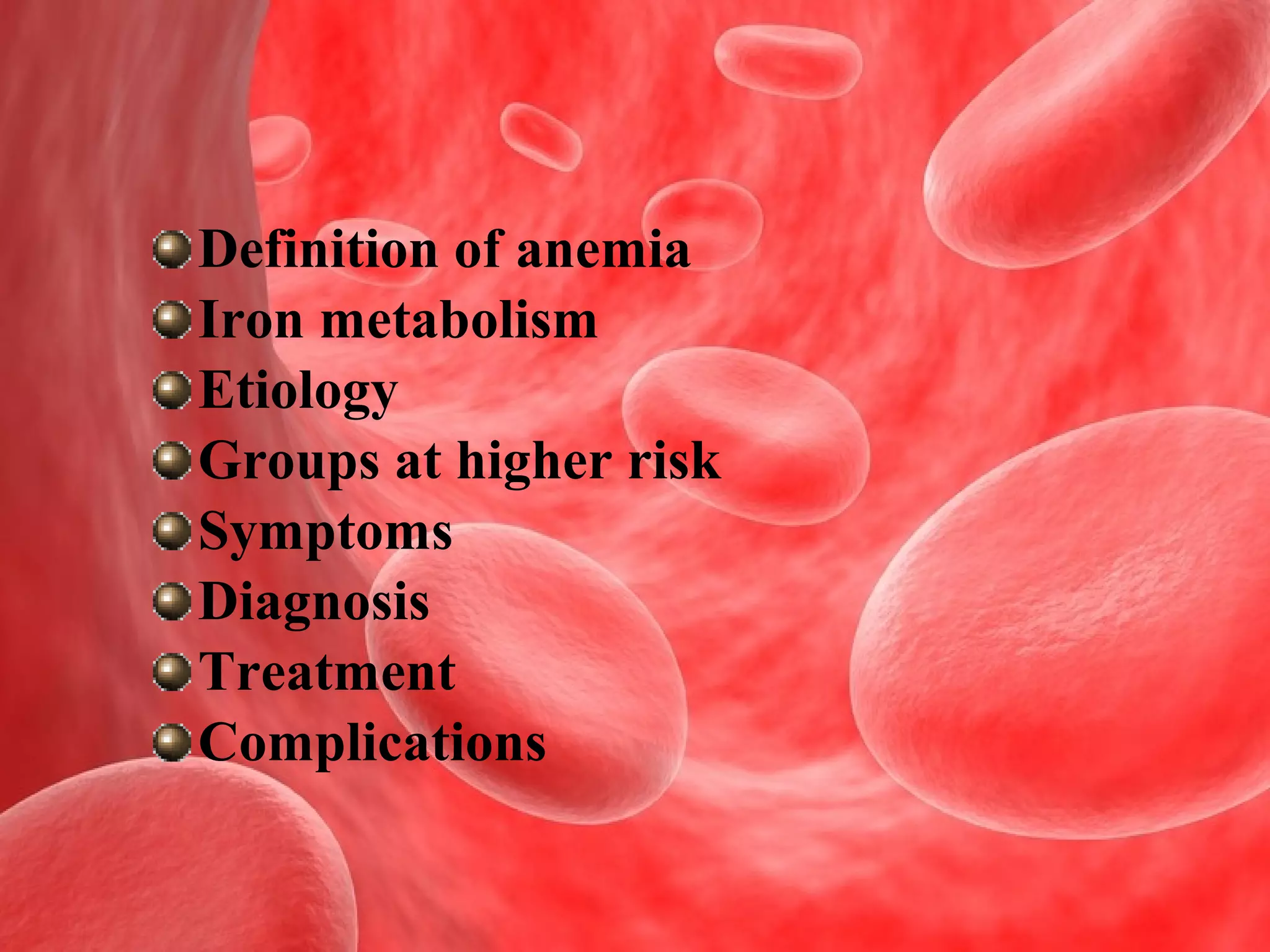 Iron deficiency anemia | PPT