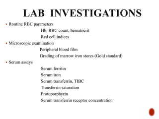Iron deficiency anemia | PPTX