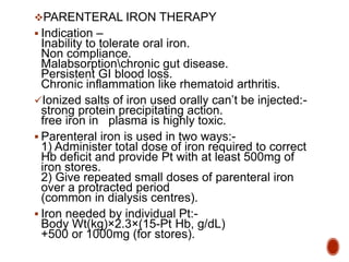 Iron deficiency anemia | PPTX