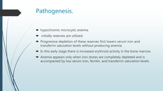 Iron deficiency anemia | PPTX