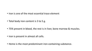 Iron deficiency anemia | PPTX