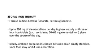 Iron deficiency anemia | PPTX