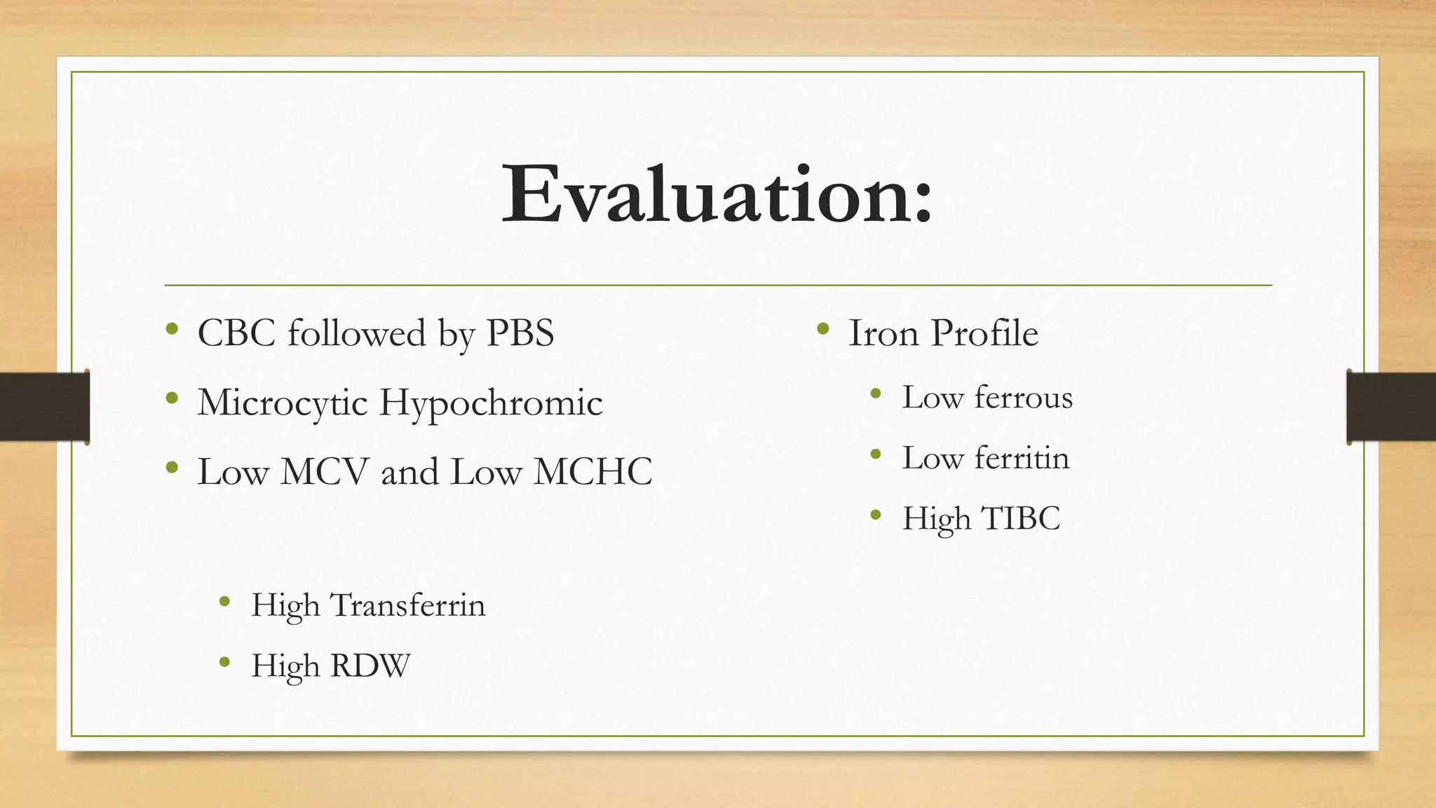 Iron Deficiency Anemia | PPTX