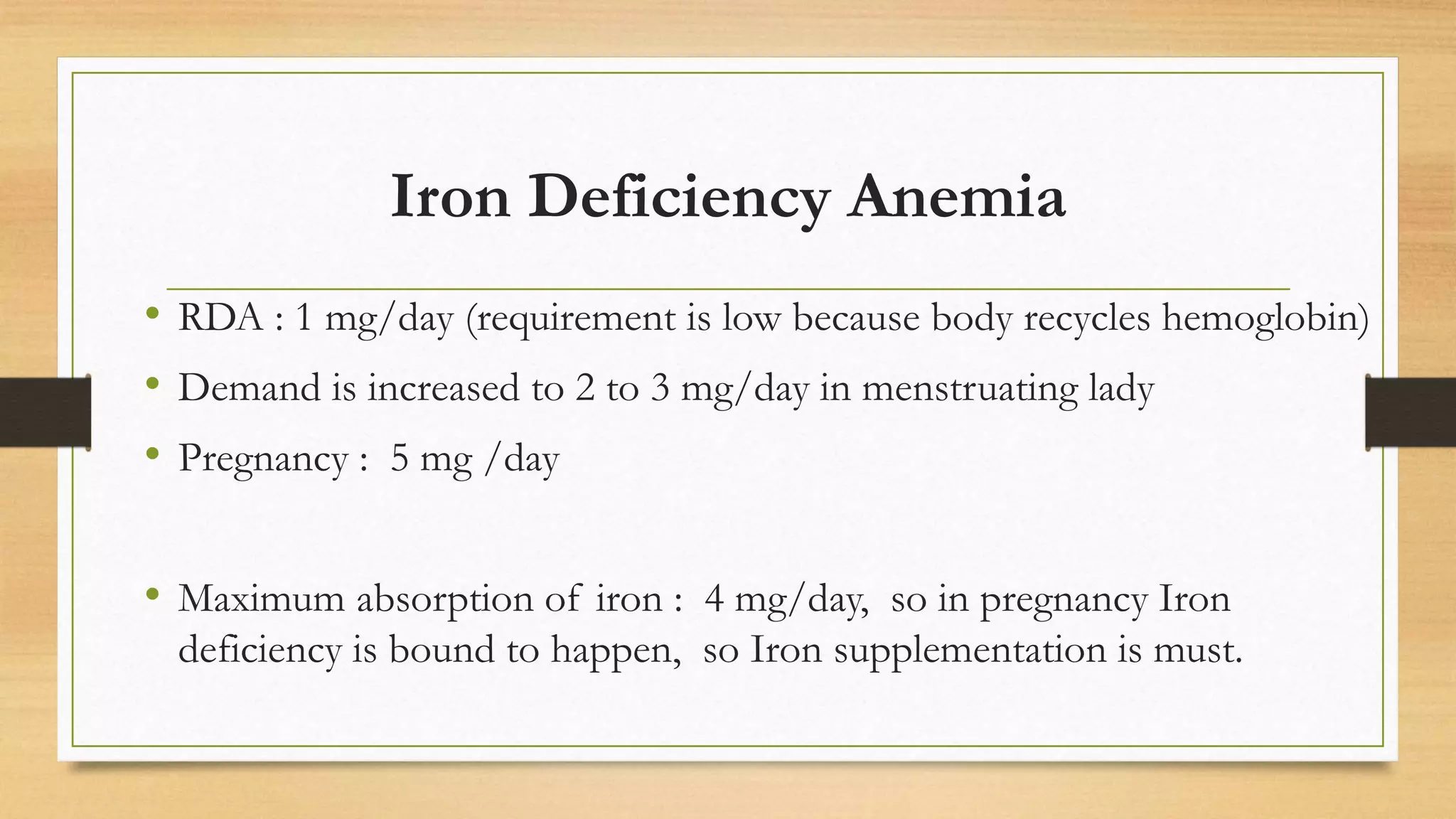 Iron Deficiency Anemia | PPTX