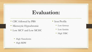 Iron Deficiency Anemia | PPTX