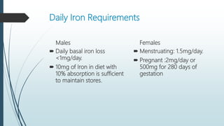 Iron deficiency anemia | PPT | Free Download