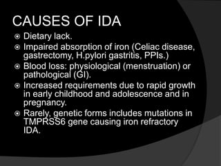 IRON DEFICIENCY ANEMIA .pptx | Digestive Disorders | Diseases and ...