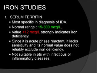IRON DEFICIENCY ANEMIA .pptx | Digestive Disorders | Diseases and ...