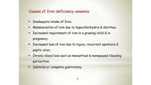 Deficiency of Iron is called anemia .pptx | Blood Disorders | Diseases and Conditions
