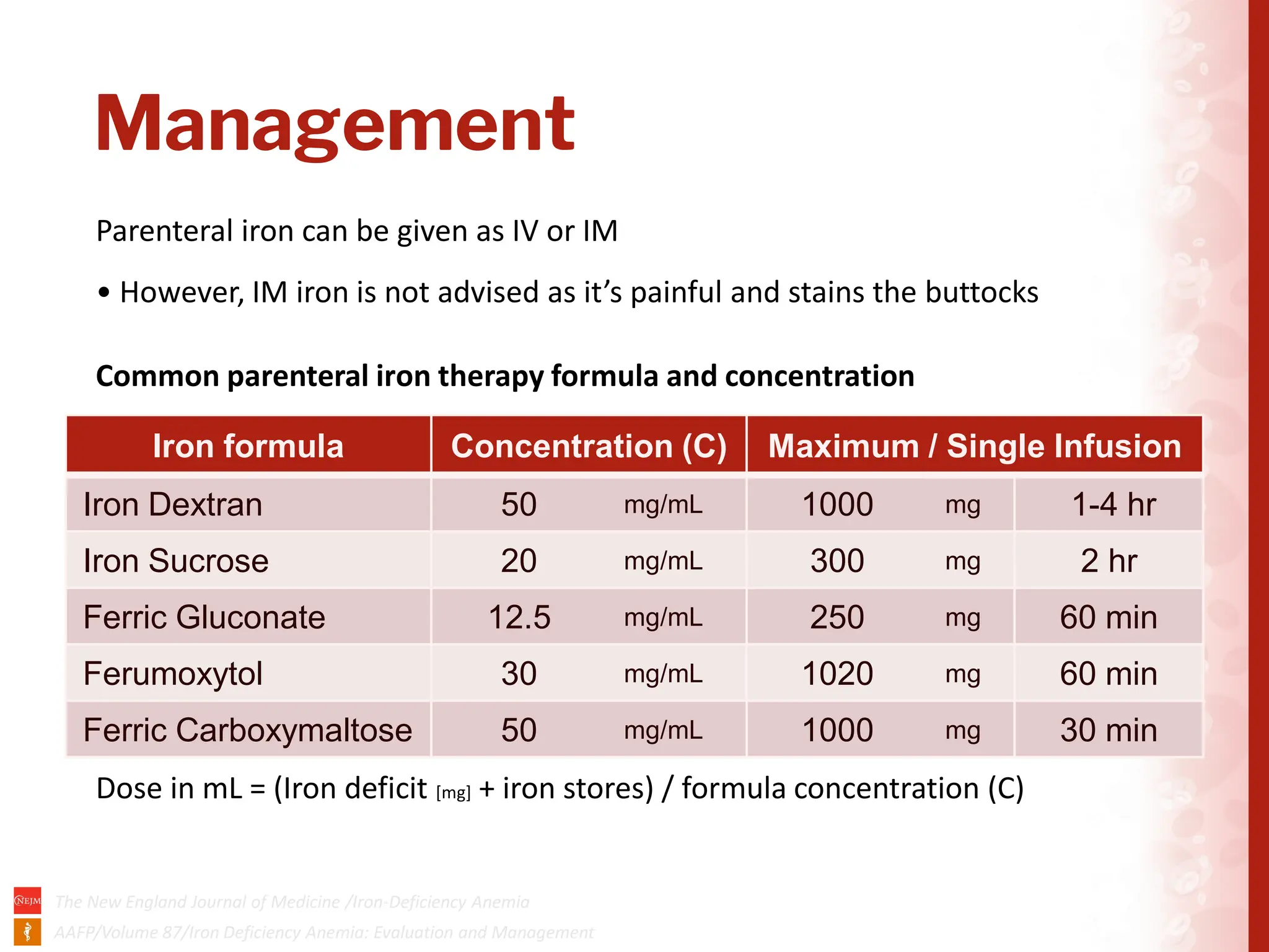 Iron deficiency anemia (IDA) Diagnosis & Management | PPT