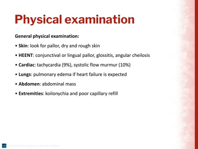 Iron deficiency anemia (IDA) Diagnosis & Management | PPT