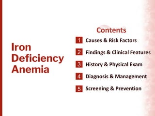 Iron deficiency anemia (IDA) Diagnosis & Management | PPT