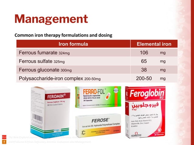 Iron deficiency anemia (IDA) Diagnosis & Management | PPT