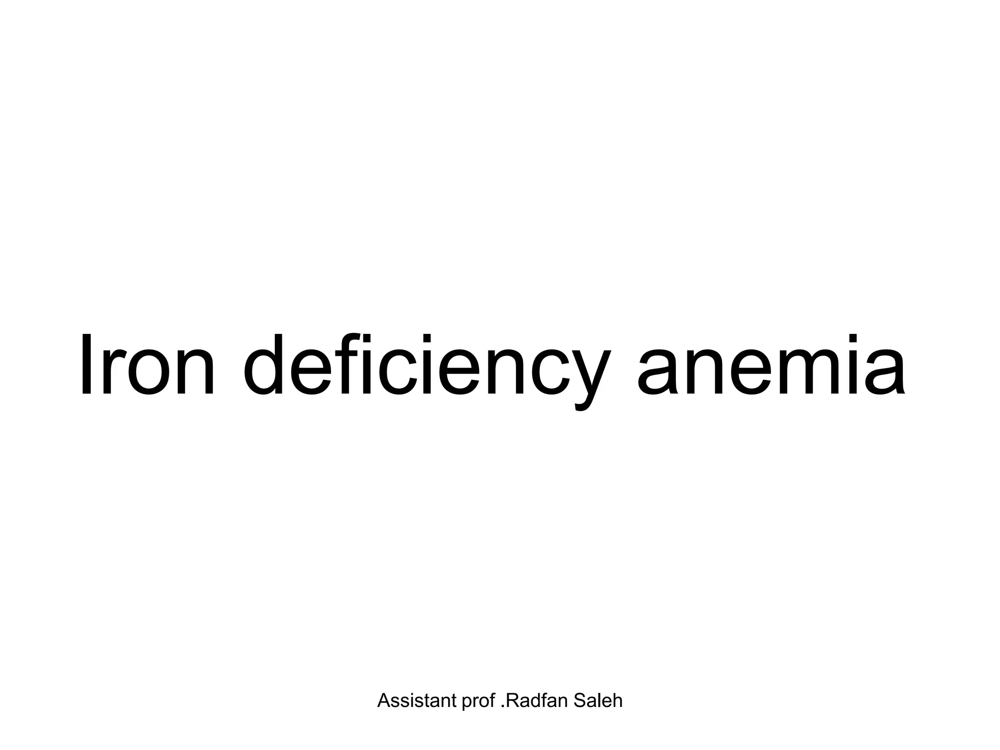 iron deficiency anemia for laboratory students.ppt
