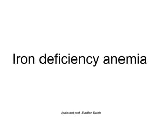 iron deficiency anemia for laboratory students.ppt