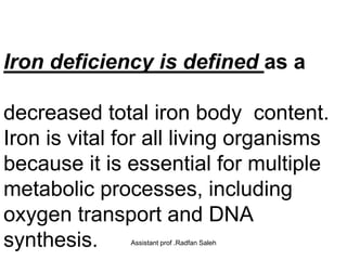 iron deficiency anemia for laboratory students.ppt