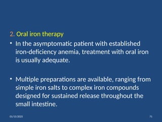 IRON DEFICIENCY ANEMIA for medical students | PPTX
