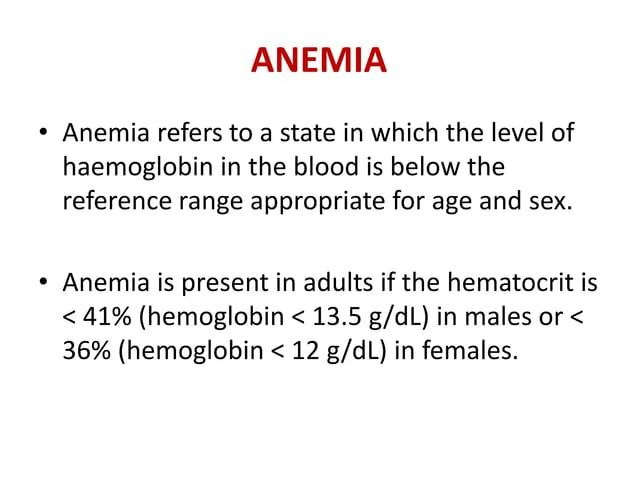 Introduction to anemia and Iron deficiency Anemia | PPTX