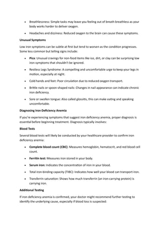 Iron Deficiency Anemia: Causes, Symptoms, and Treatment Guide by the ...
